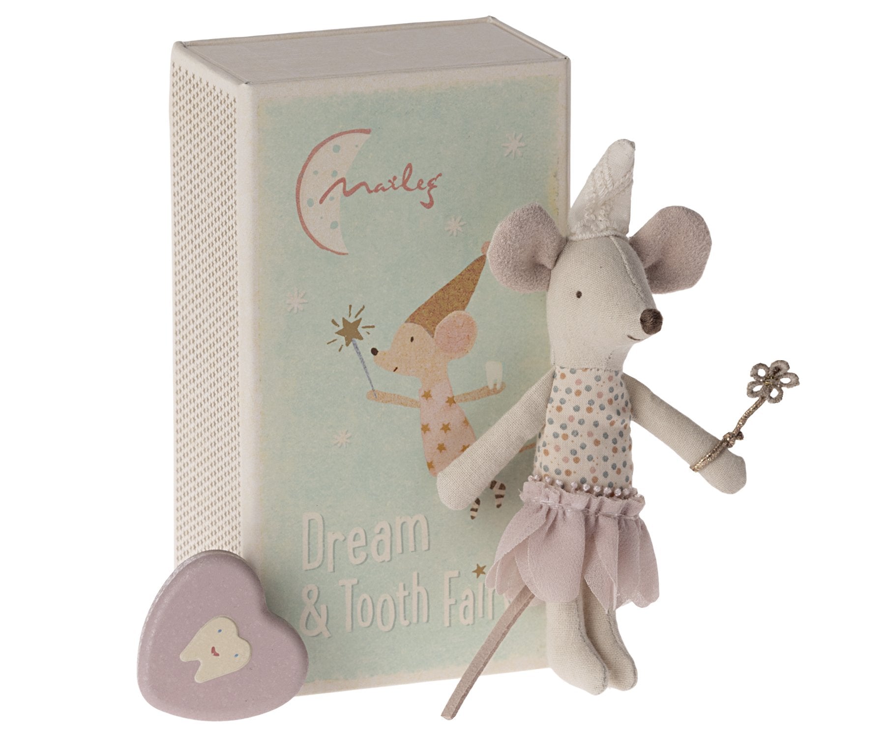 Maileg Tooth Fairy Mouse Little Sister in Matchbox - Little Wrens Nest